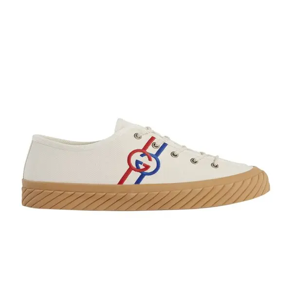 Gucci Interlocking G Low Top Sneakers - Cream
