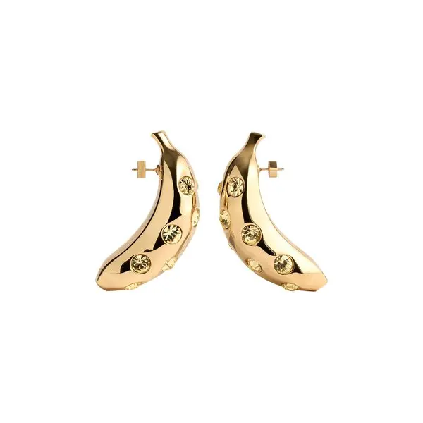 Jacquemus Les Boucles Bananes Earrings - Gold