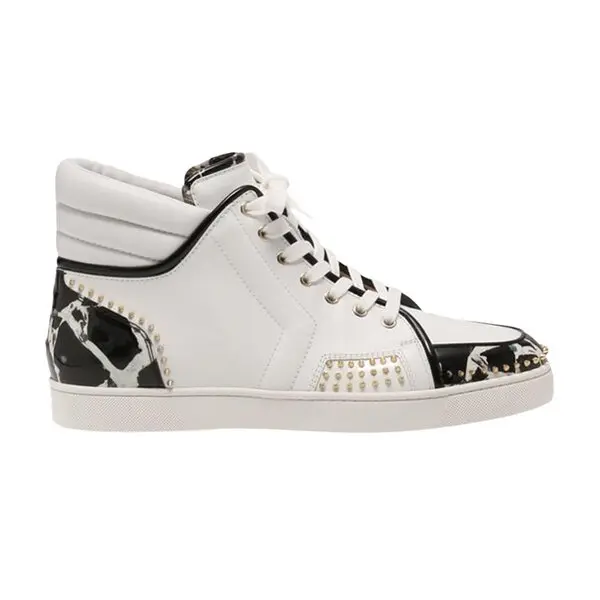 CHRISTIAN LOUBOUTIN Sporty Dude Low Flat Calf Sneakers - White