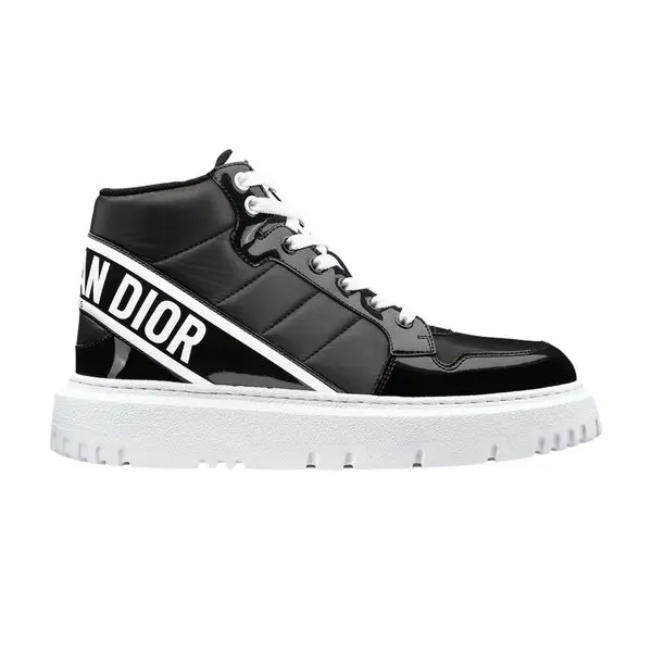 Dior D-player Quilted High-top Sneakers - Black