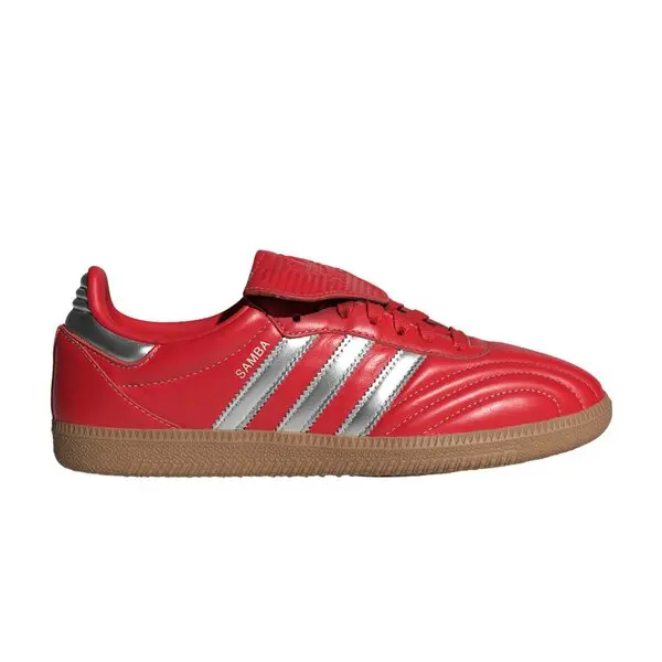 Adidas Samba Lt 'scarlet Silver Metallic Gum - Red
