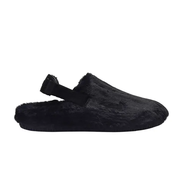 Nike Calm Mule Se 'triple Fur - Black