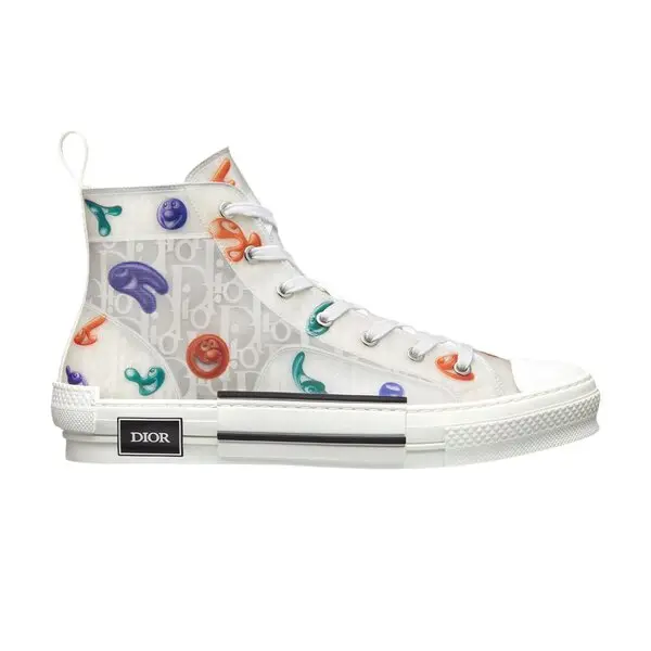 Dior Kenny Scharf X B23 High Top Sneakers - White