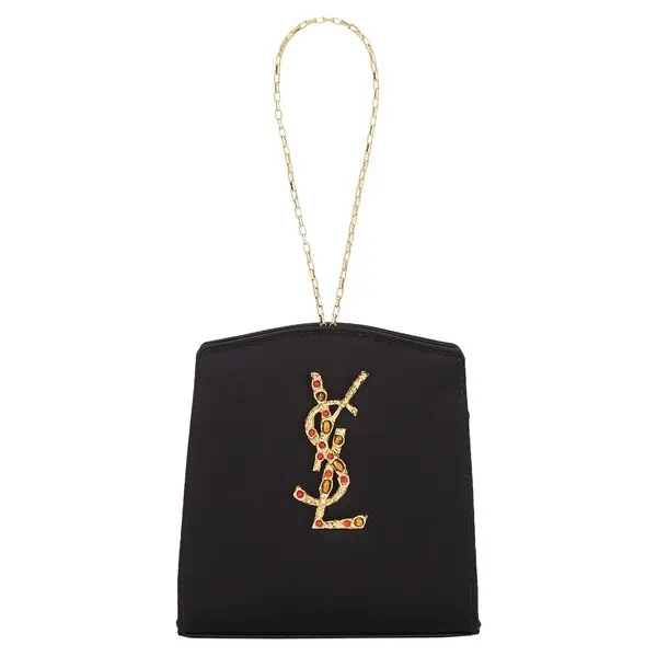 Saint Laurent Evening Mini Bracelet Bag - Black
