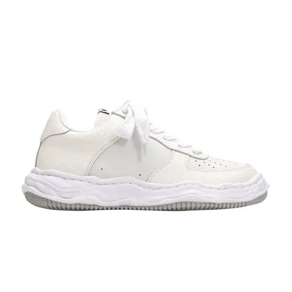 Mihara Yasuhiro Wayne Og Sole Embossed Leather Low - White