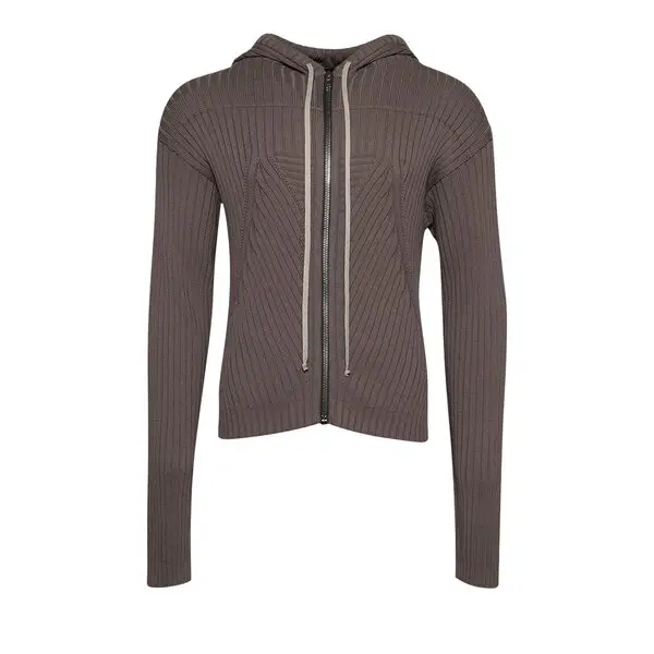 Rick Owens Zipped Hoodie - Brown