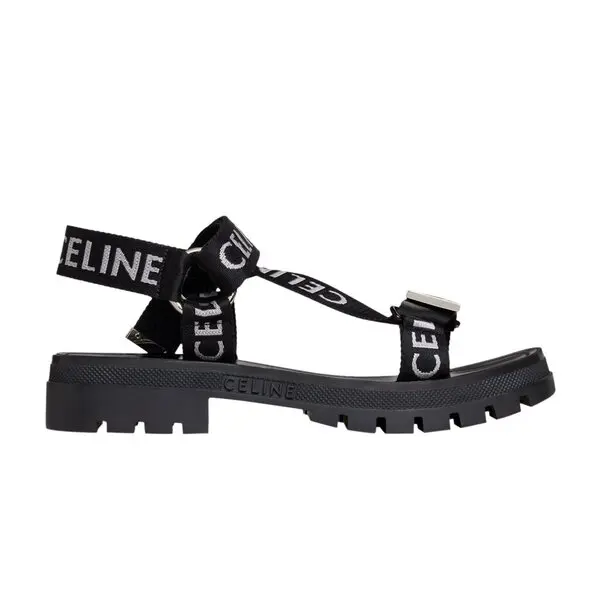Celine Leo Strappy Sandal - Black