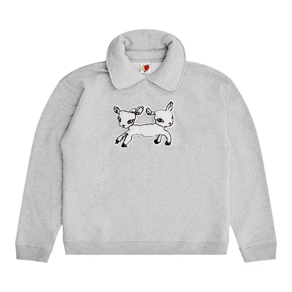SKY HIGH FARM WORKWEAR Padded Collar Crewneck