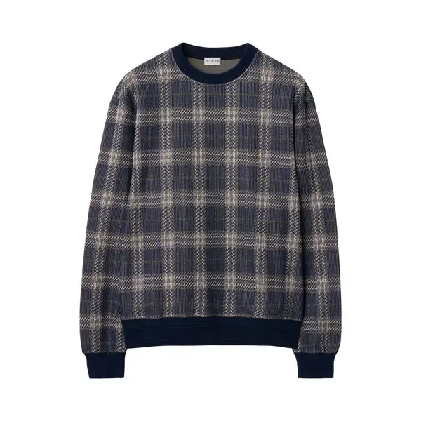 Burberry Jacquard Check Crewneck Top
