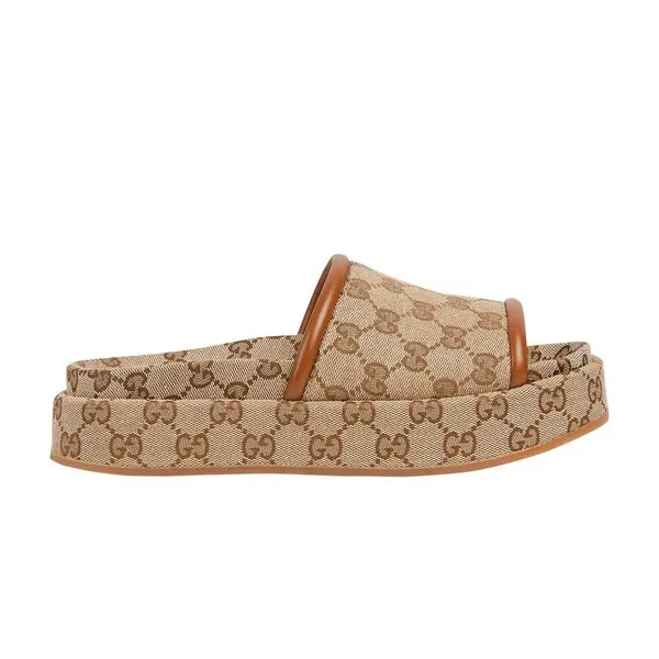 Gucci Gg Canvas Platform Sandal