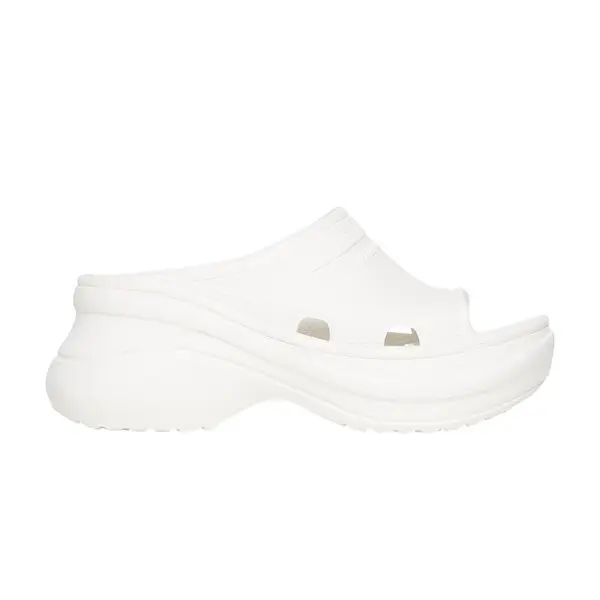 Balenciaga Crocs X Pool Slide Sandal - White