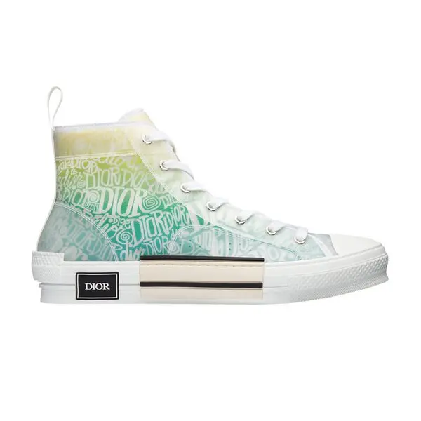 Dior X Shawn Stussy B23 High Top Sneakers - Green
