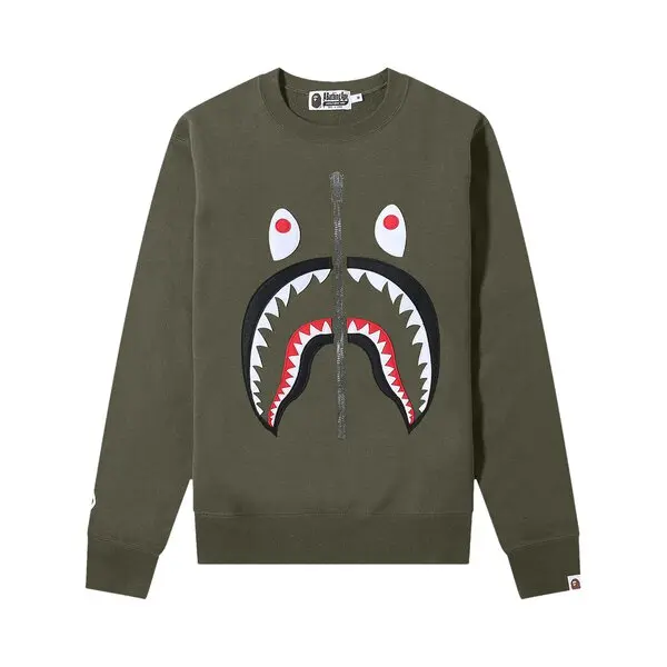 BAPE Patched Shark Crewneck