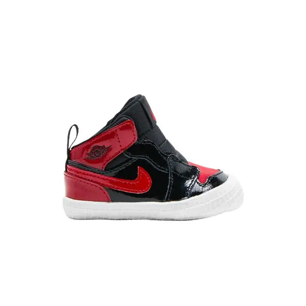 JORDAN Retro High Og Crib Patent Bred Sneakers - Red