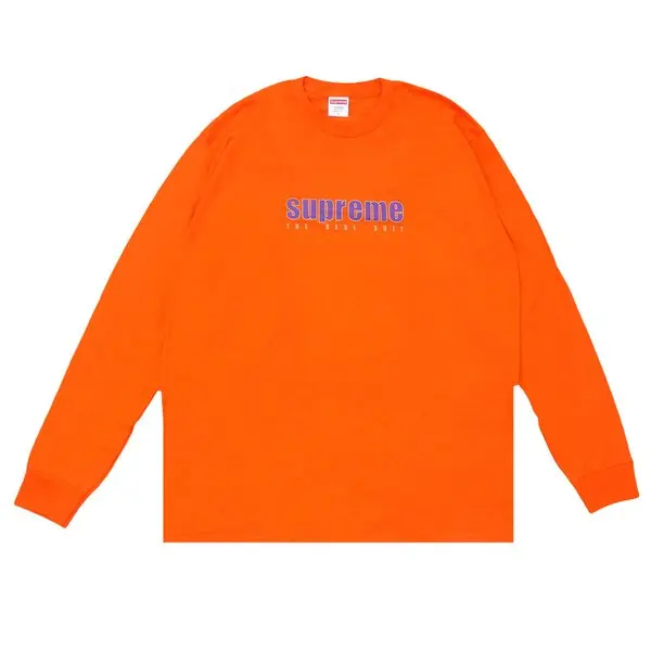 Supreme The Real Shit Long-sleeve Tee - Orange