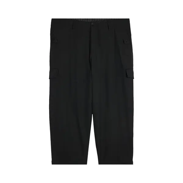 YOHJI YAMAMOTO POUR HOMME Wool Gabardine Wide Leg Pants