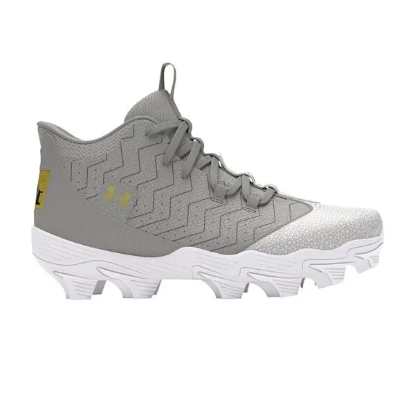 Under Armour Harper 9 Rm Jr Baseball Shoe - Grey