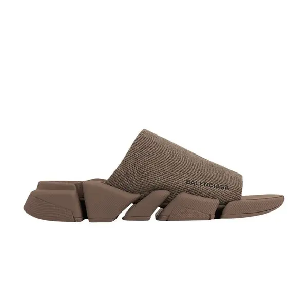 Balenciaga Speed 2.0 Slide Sandal - Brown