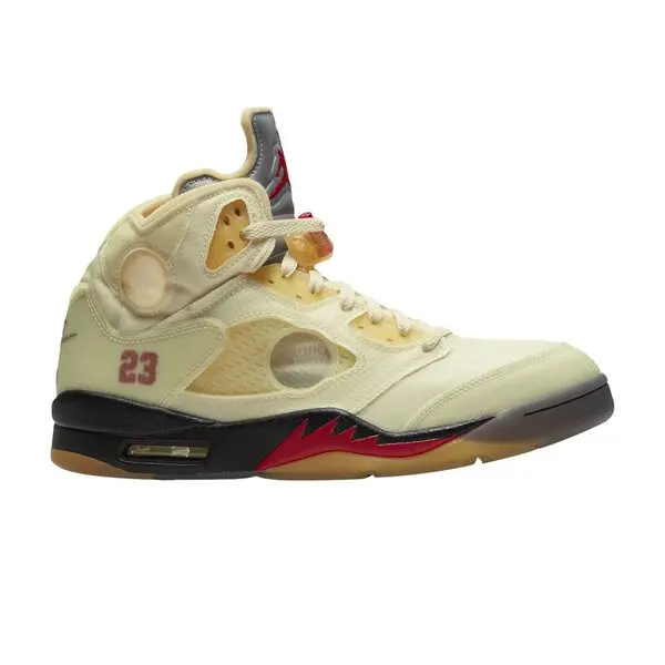 JORDAN Off-white X 5 Sp 'sail' Sample Sneakers - Cream