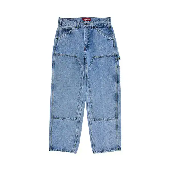 Supreme Double Knee Painter Pant - Blue | Editorialist