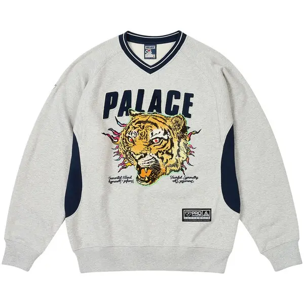 PALACE Tora Tora Crewneck - Grey