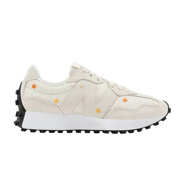 NEW BALANCE 327 'sea Salt Floral Embroidery - Cream