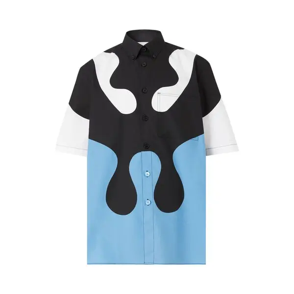 Burberry Abstract Print Cotton Shirt