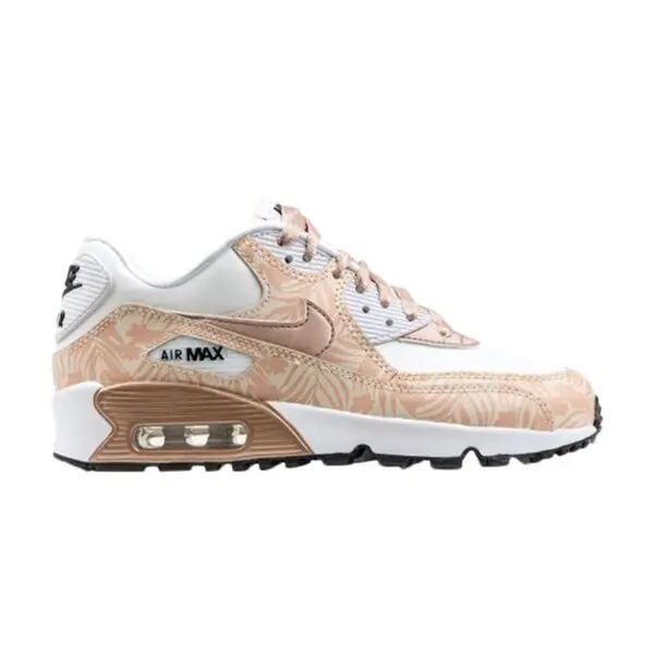 Nike Air Max 90 Print Leather Gs - White