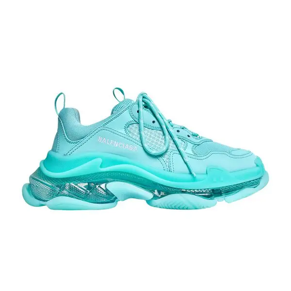 Balenciaga Triple S Sneaker With Clear Sole - Blue