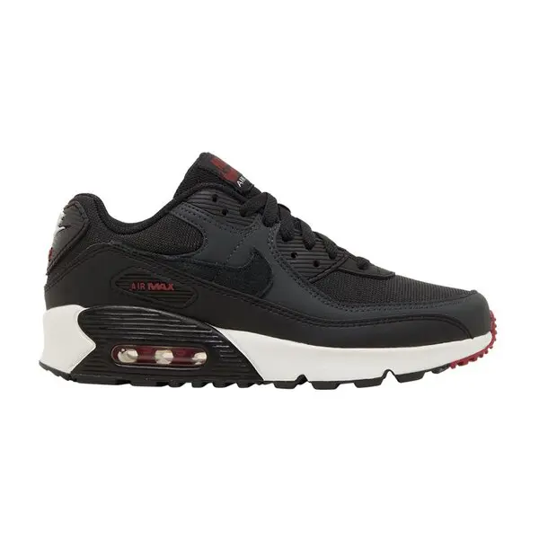 Nike Air Max 90 Leather Sneakers - Black