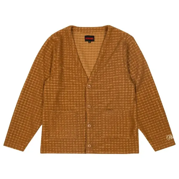 PLEASURES Boredom Cardigan - Brown