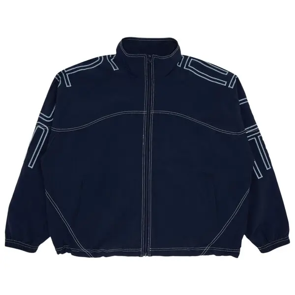 Supreme Spellout Embroidered Track Jacket - Blue
