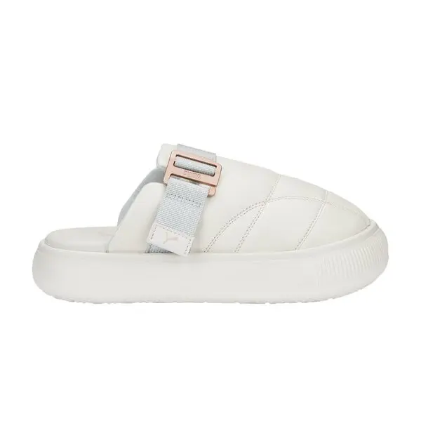PUMA Suede Mayu Leather Mule - White