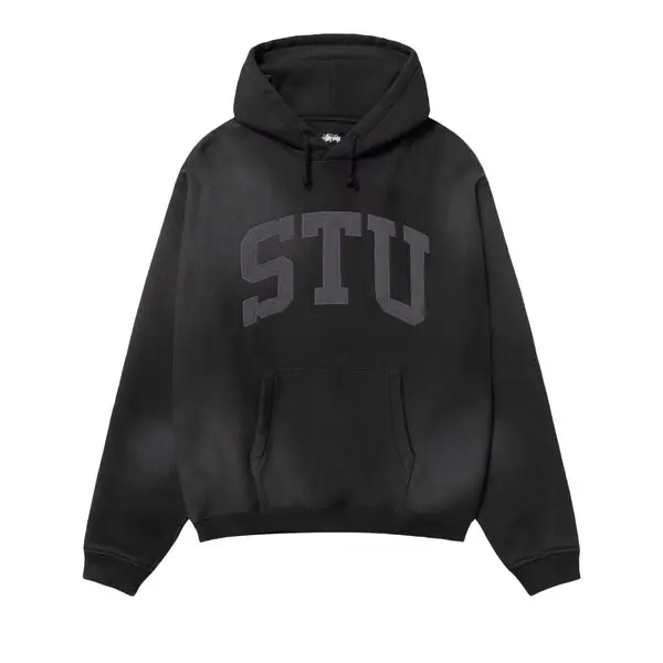 StÜssy Stu Appliqué Hoodie - Black