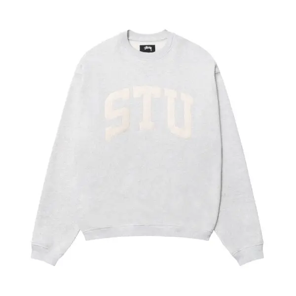 StÜssy Stu Appliqué Crewneck - Grey