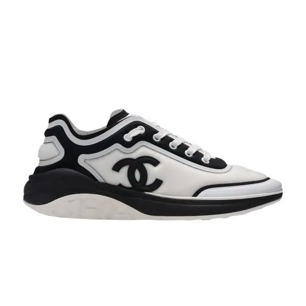 Chanel Cc Logo Sneaker - White