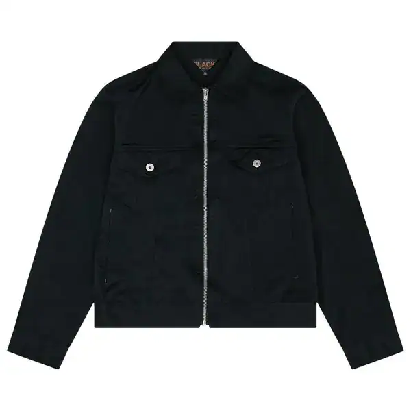 Comme Des GarçOns Black Trucker Nylon Jacket - Black | Editorialist