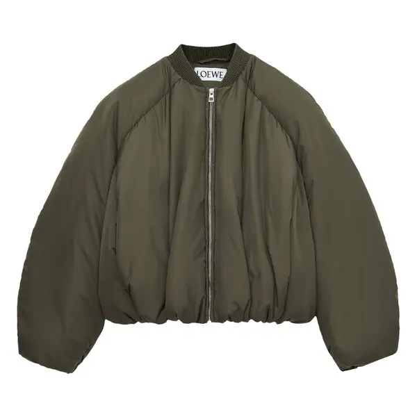 Loewe Padded Bomber Jacket - Green