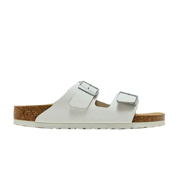BIRKENSTOCK Arizona Natural Leather Sandals - White