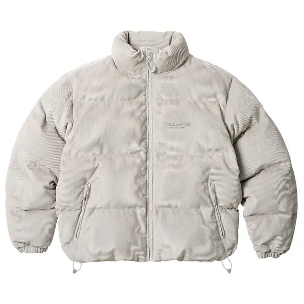 PALACE Corduroy Puffa Jacket - Grey