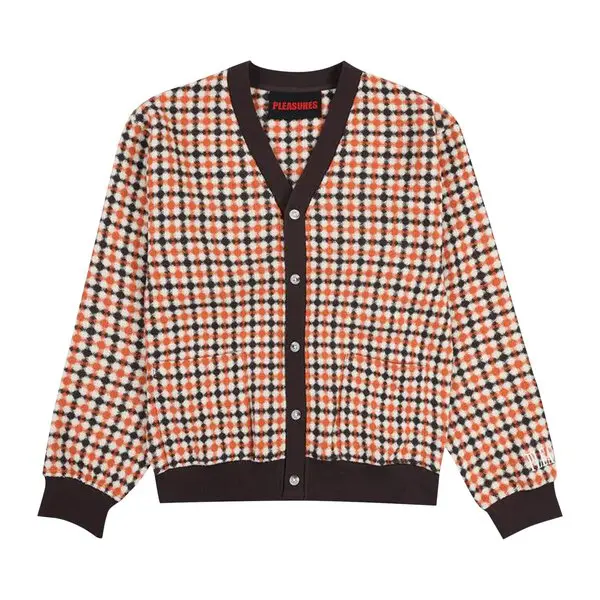 PLEASURES Misquote Cardigan - Orange
