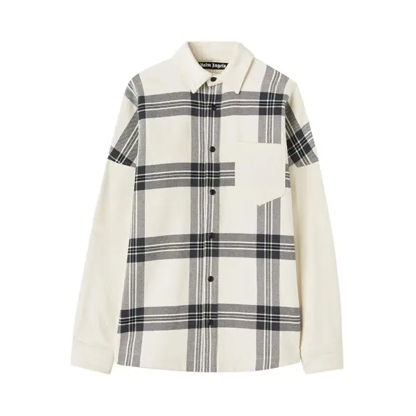 Palm Angels Logo Check Overshirt