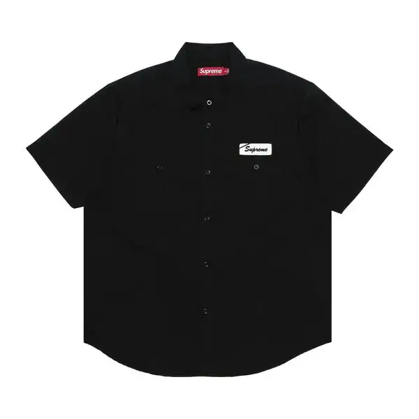 激安 Supreme Work Shirt 新品M Supreme Short-Sleeve Work Shirt - Black | Editorialist