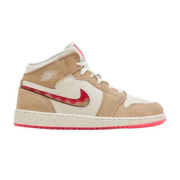 JORDAN 1 Mid Se Gs Sneakers - Cream