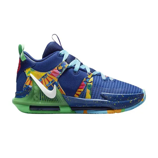 Nike Lebron Witness 7 Gs 'kaleidoscope - Blue
