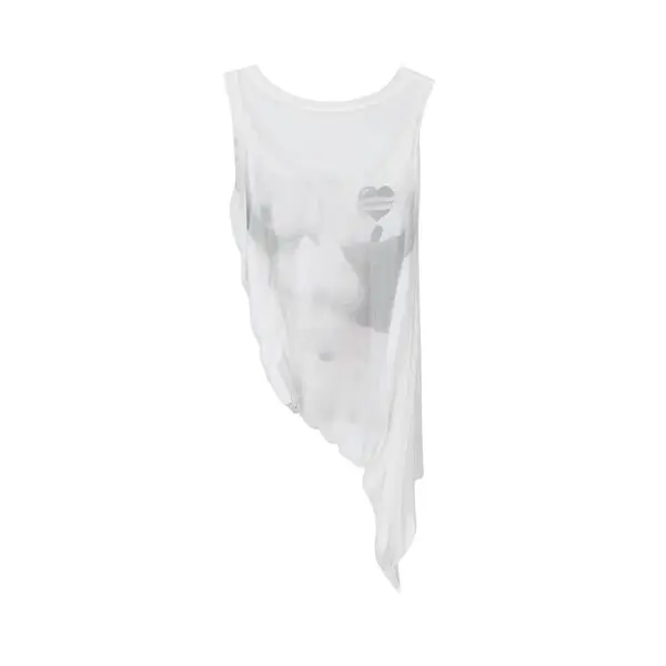 CHARLES JEFFREY LOVERBOY Draped Mesh Vest