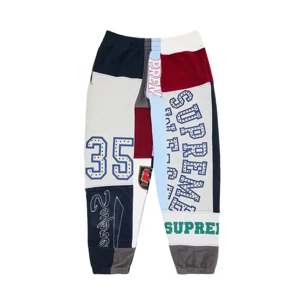 Supreme Patchwork Sweatpant - Blue