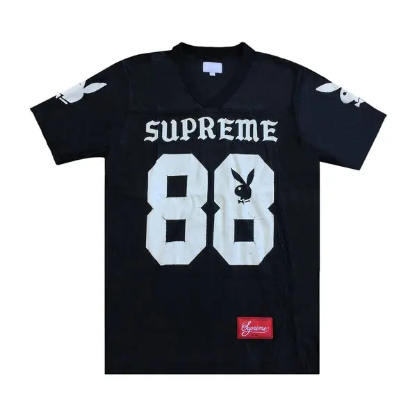 Supreme X Playboy Football Jersey - Black