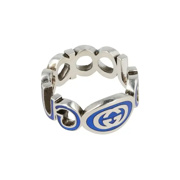 Gucci Interlocking G Ring - Silver