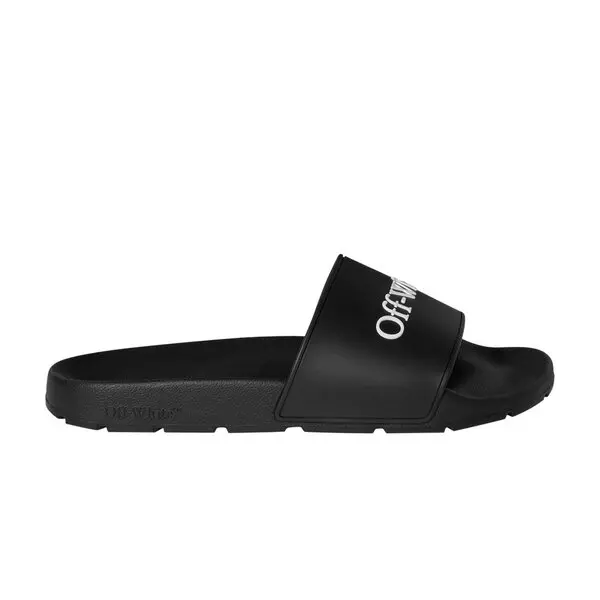 Off-White Bookish Sliders - Black